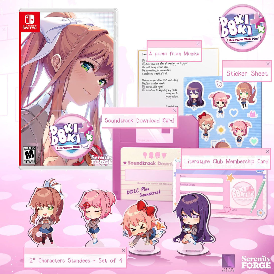 Doki Doki Literature Club! Plus NSW + Goodies – 8 BITS