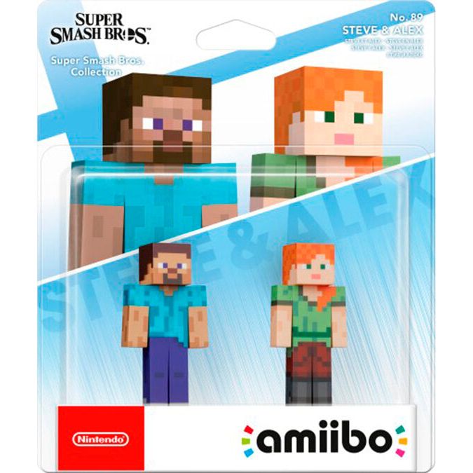 amiibo Minecraft Steve And Alex (Super Smash Bros series) – 8 BITS